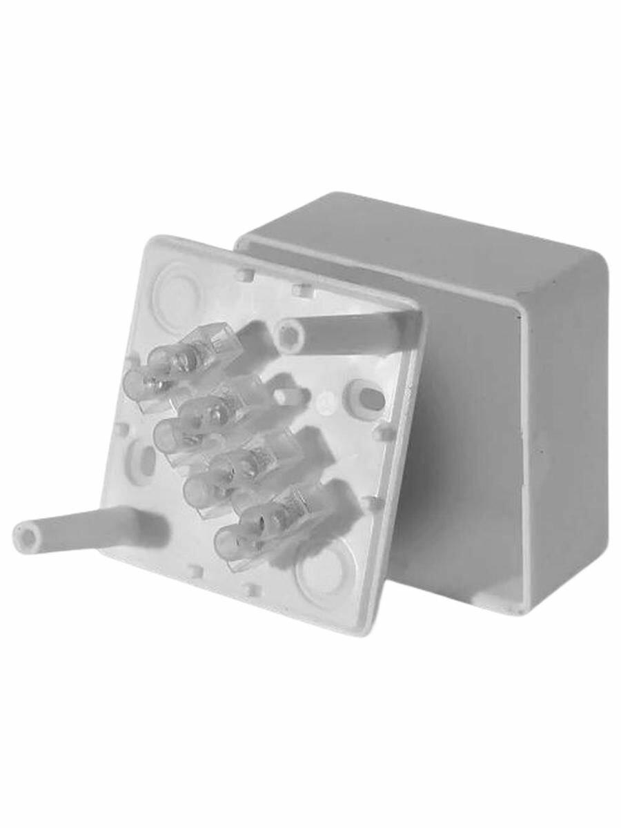 Коробка клеммная, наруж. монтаж, 70х70х30 мм, IP42, белая PlastElectro