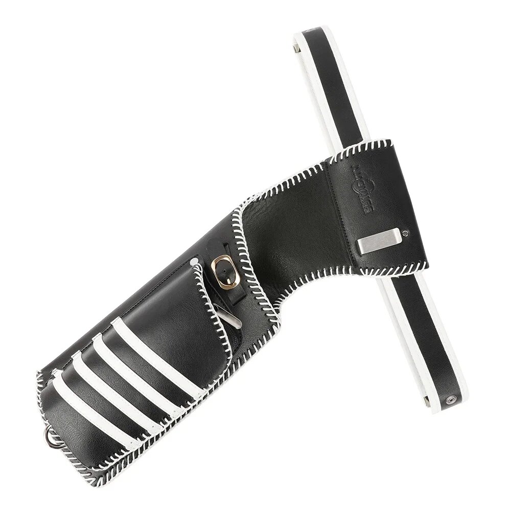 Колчан для стрел AMEYXGS, левый, синтетическая кожа Черный, Black and White Line