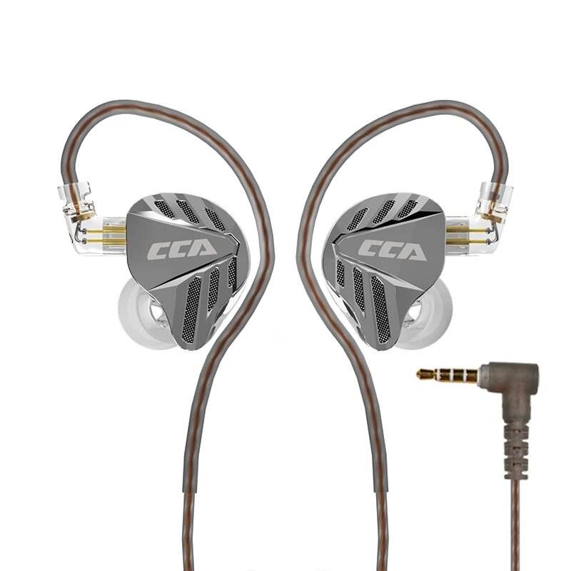 CCA Falcon проводные игровые наушники 7.1 3.5 silver no mic