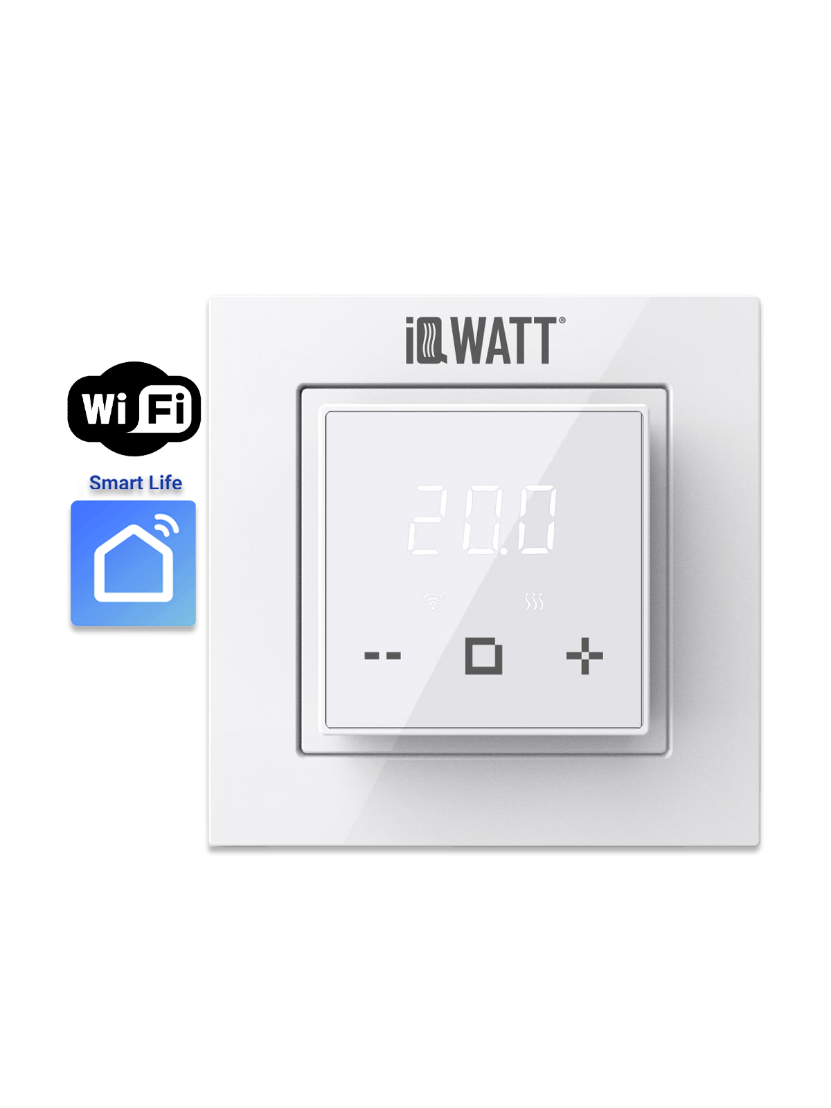 Терморегулятор IQWATT IQ Thermostat D Wi-Fi (белый) программируемый