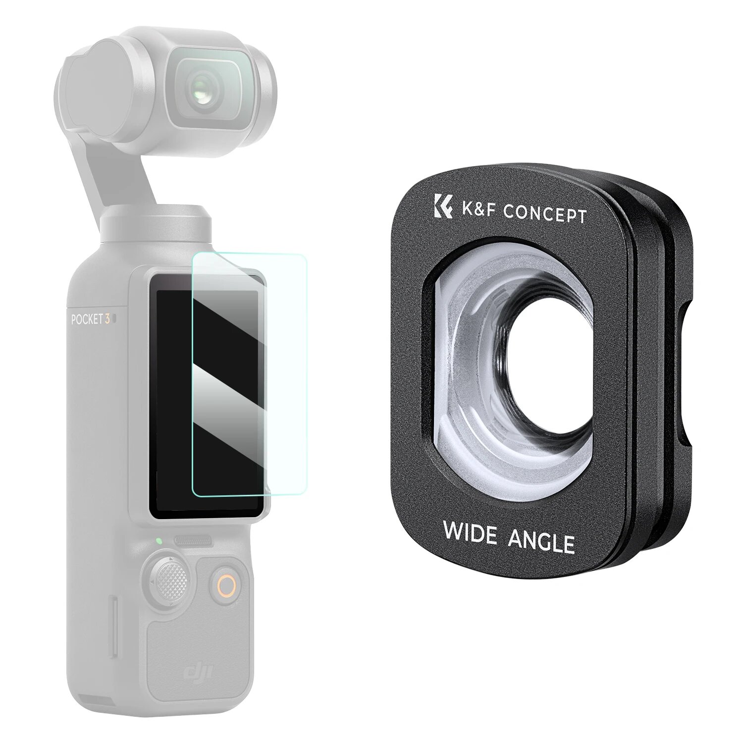 Широкоугольный фильтр K&F Concept для DJI Osmo Pocket 3