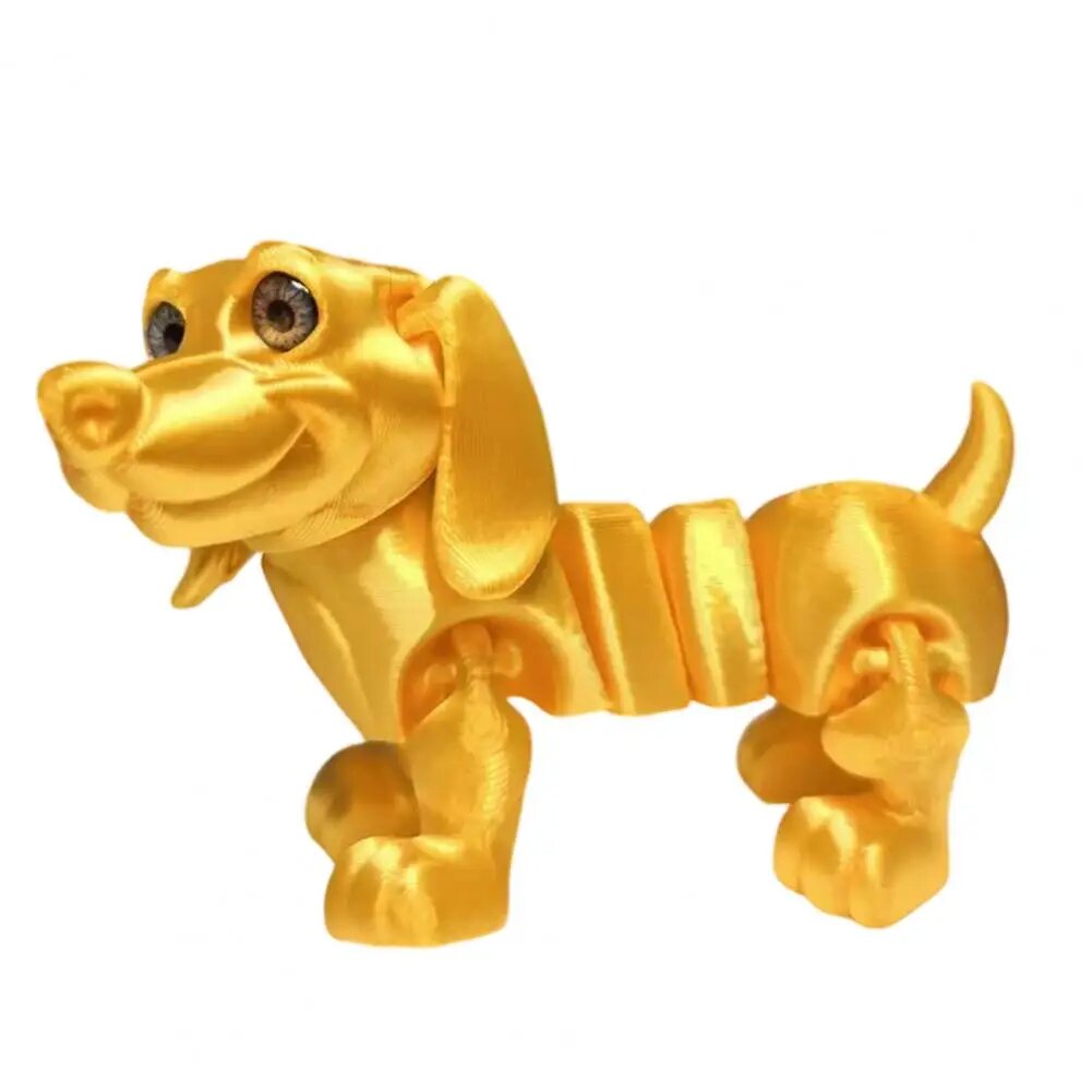 Желтая такса 3D-печатная, Color: A