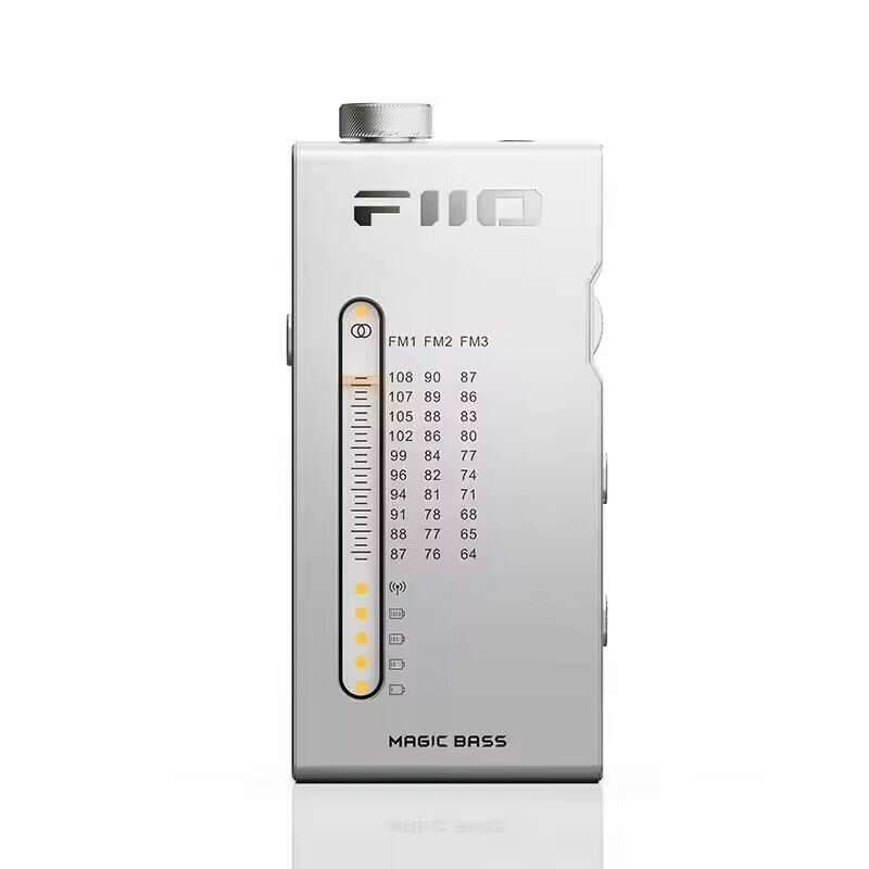 FiiO RR11 Портативный стерео FM-радиоприемник HiFi, сверхтонкий корпус из алюминиевого сплава 13 мм, 3D-звук, усиленные басы, диапазон 64–108 МГц
