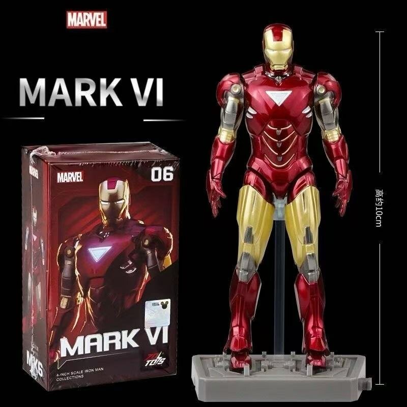 Фигурка премиум Marvel MARK VI Железный Человек (10 см) Disney, Marvel，ZD TOYS