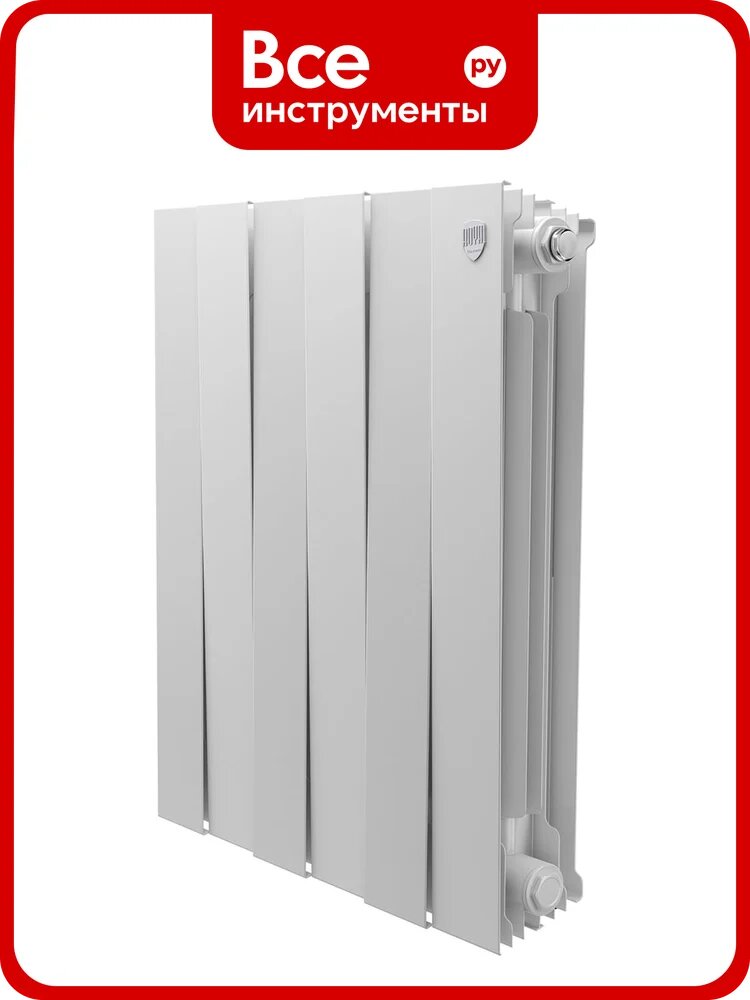 Радиатор биметаллический ROYAL THERMO PianoForte 500 Белый - 6 секц. НС-1682364