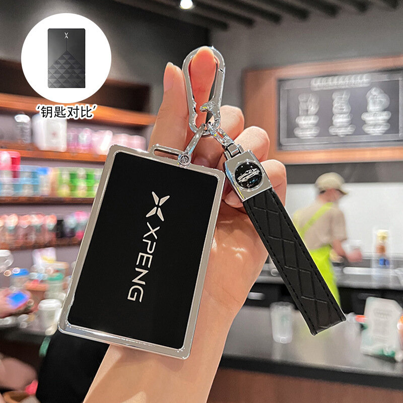 XPeng M03 ключ-держатель для карты с защитой NFC, черный плюс черный карабин для крепления аксессуар