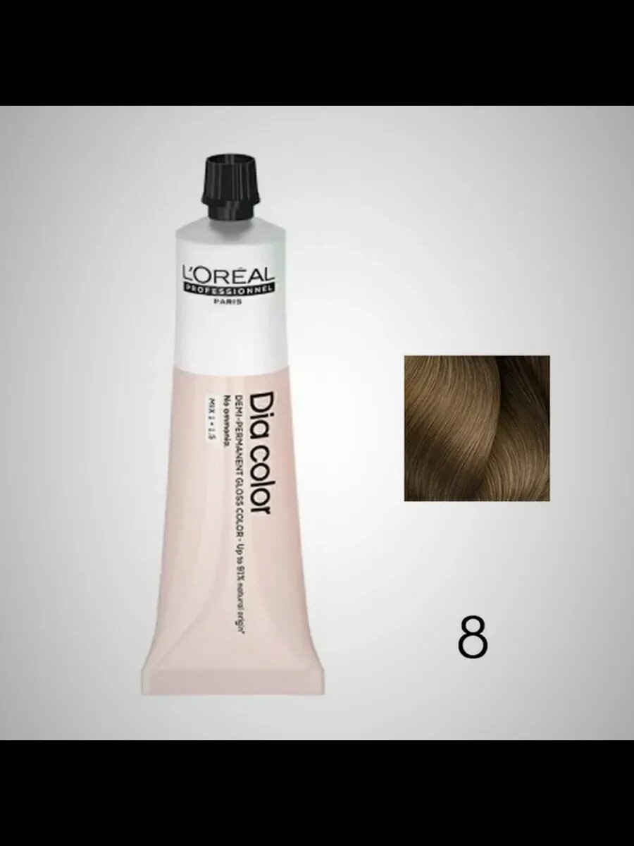 Professionnel Dia Color, Краска для волос Dia Color 8 60 мл