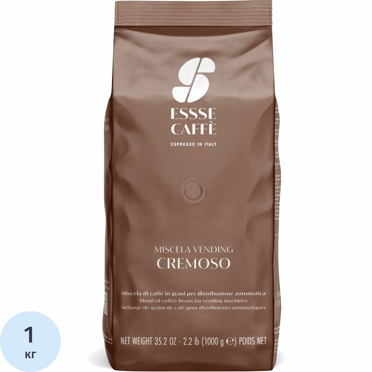 Кофе Essse Caffe Cremoso в зернах, 1кг (2486813)