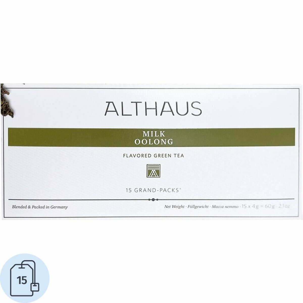 Чай Althaus Milk Oolong Grand Pack зеленый молочный улун 15 пакетиков, 6 уп.