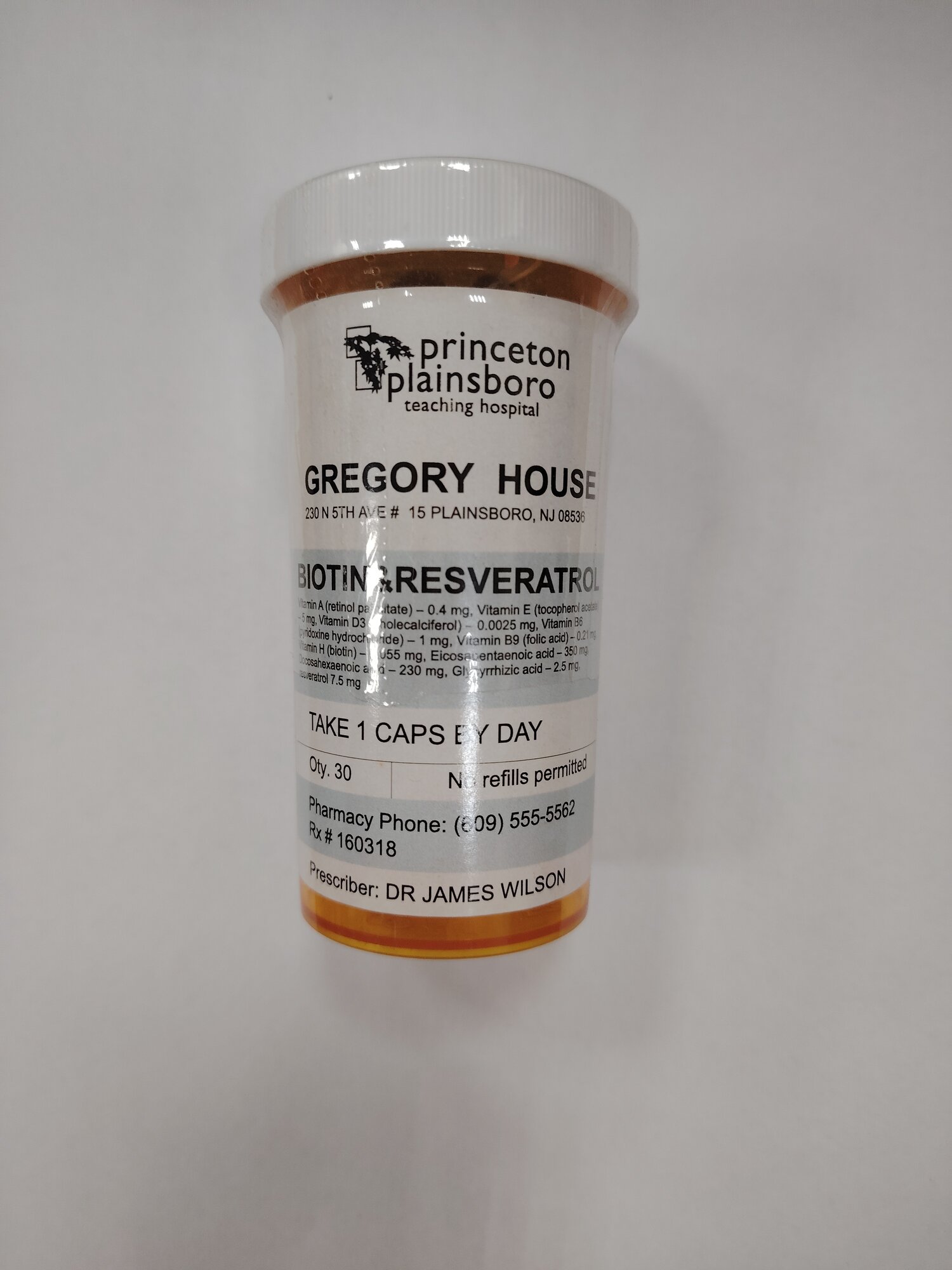 Ресвератрол Биотин Princeton Plainsboro Biotin & Resveratrol (30 капс)