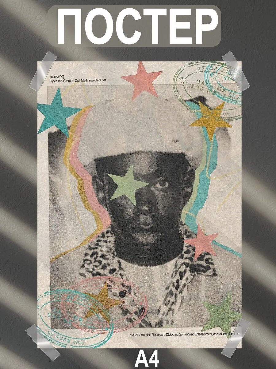 Постер интерьерный на стену а4 tyler the creator