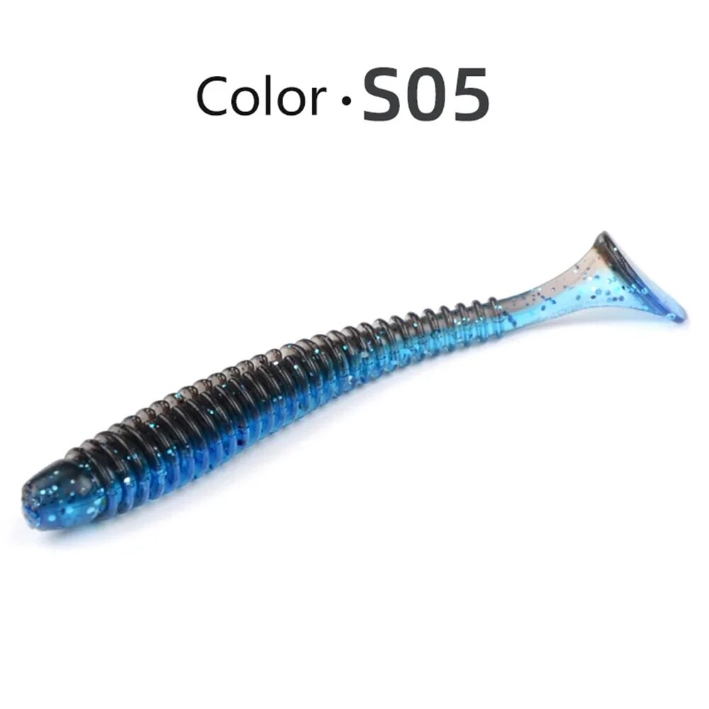 MEREDITH Swing Impact Soft Swimbait Синий, 65mm, Fishing Lure S05