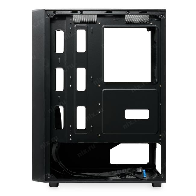 HSPD M530-TGBK Корпус без блока питания/ Case HSPD M530, Mesh Mid Tower, Black, TG, 0.4 SPCC, no fans ATX, mATX, mITX 1 — фото 1
