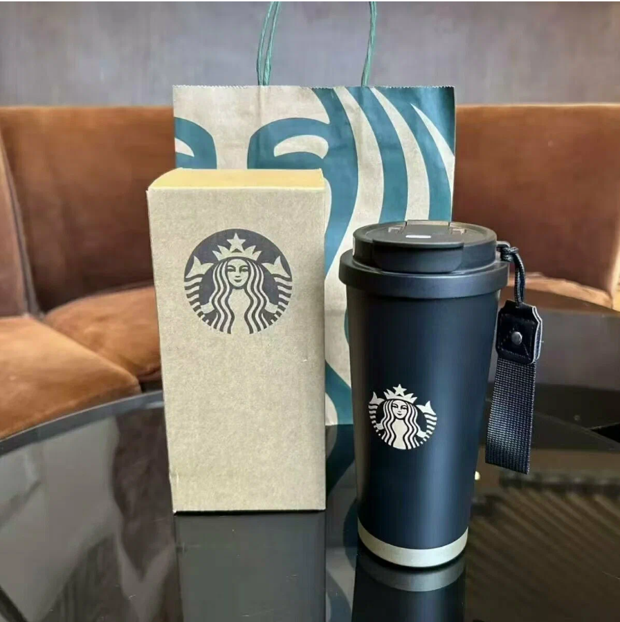Новая культовая автомобильная термокружка Starbucks из нержавеющей стали, 520 мл.