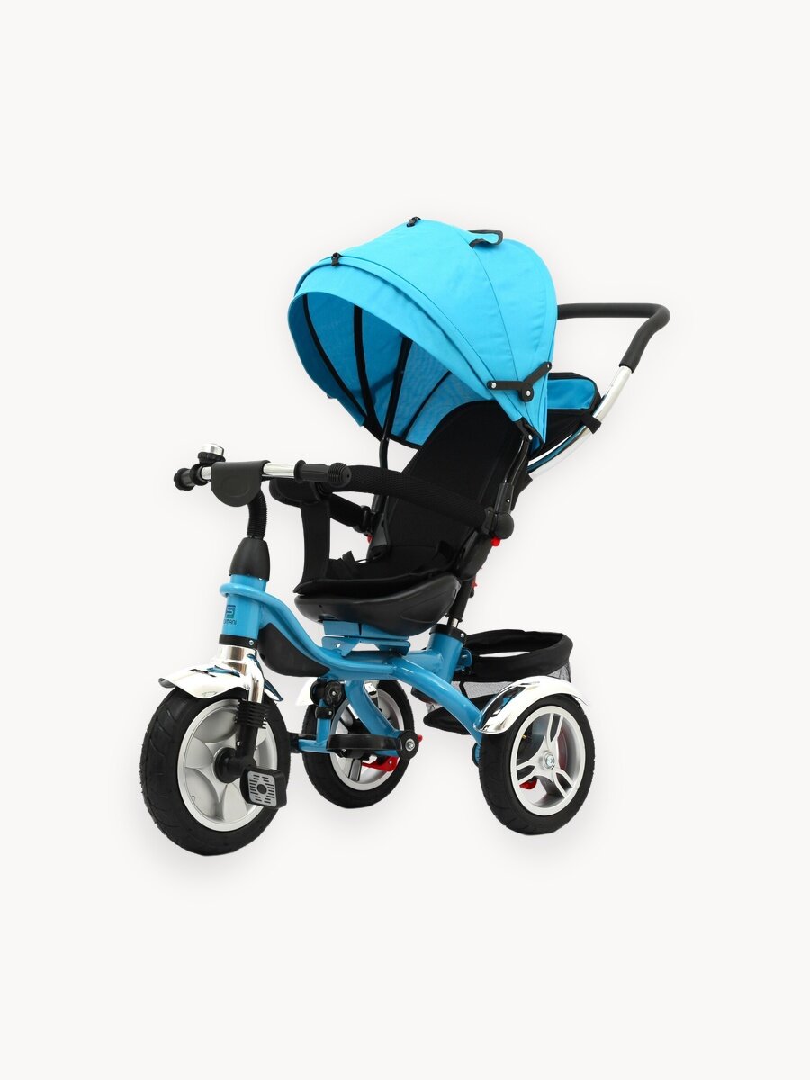 Детский велосипед, трехколесный, с ручкой, от 1 года до 4 лет