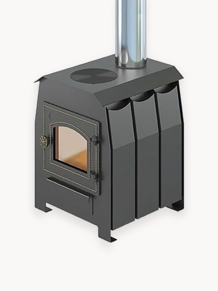 Печь дровяная отопительная Везувий "Комфорт 70" (ДТ-3С)