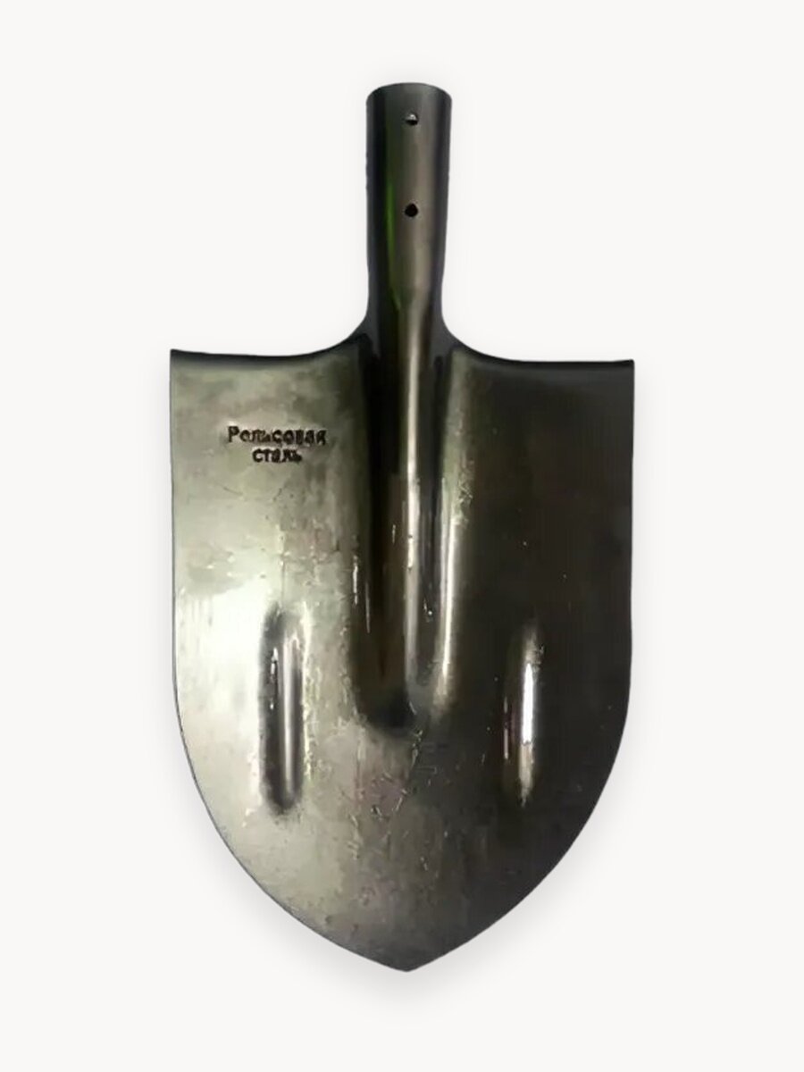 Лопата штыковая, Форт, стальная, без черенка, диаметр 40 мм, черная
