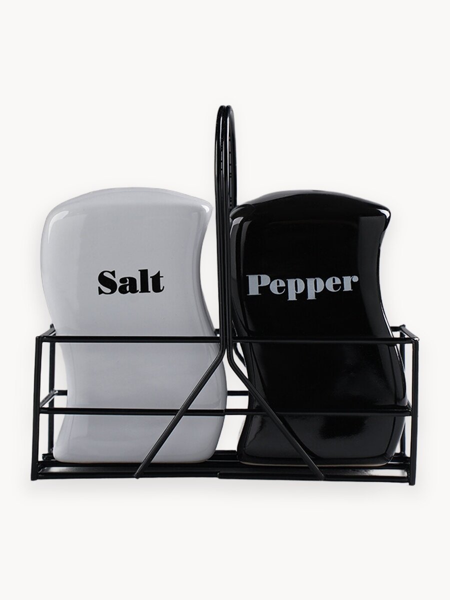 Набор для специй Magistro «Инь-Янь», 2 предмета: солонка, перечница, 150 мл, керамика