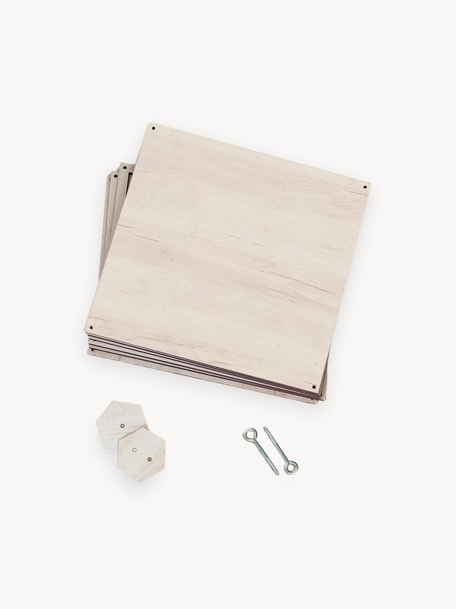 ШН-6-ДКБ Дуб крафт белый Ширма-перегородка подвесная модульная MiKs для зонирования комнаты, салона красоты, офиса, кафе, дома, гостиной и детской, интерьерная