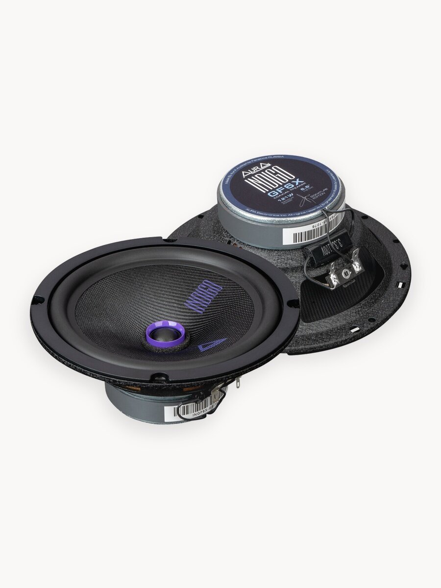 Колонки в машину AurA INDIGO-GF6X / коаксиальные динамики 16,5 см (6,5 дюймов) / 2шт.