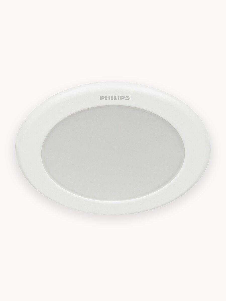 Встраиваемый светильник 9W 950lm d-125 D-150 h-42 220-240VS 4000К Свет Дневной белый. Круглая LED панель DN027B G3 Philips, уп. 1шт