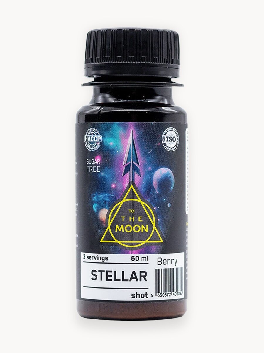 Предтренировочный комплекс Stellar Shot 60 мл, Вкус: ягоды, энергетик, предтрен, спортивное питание