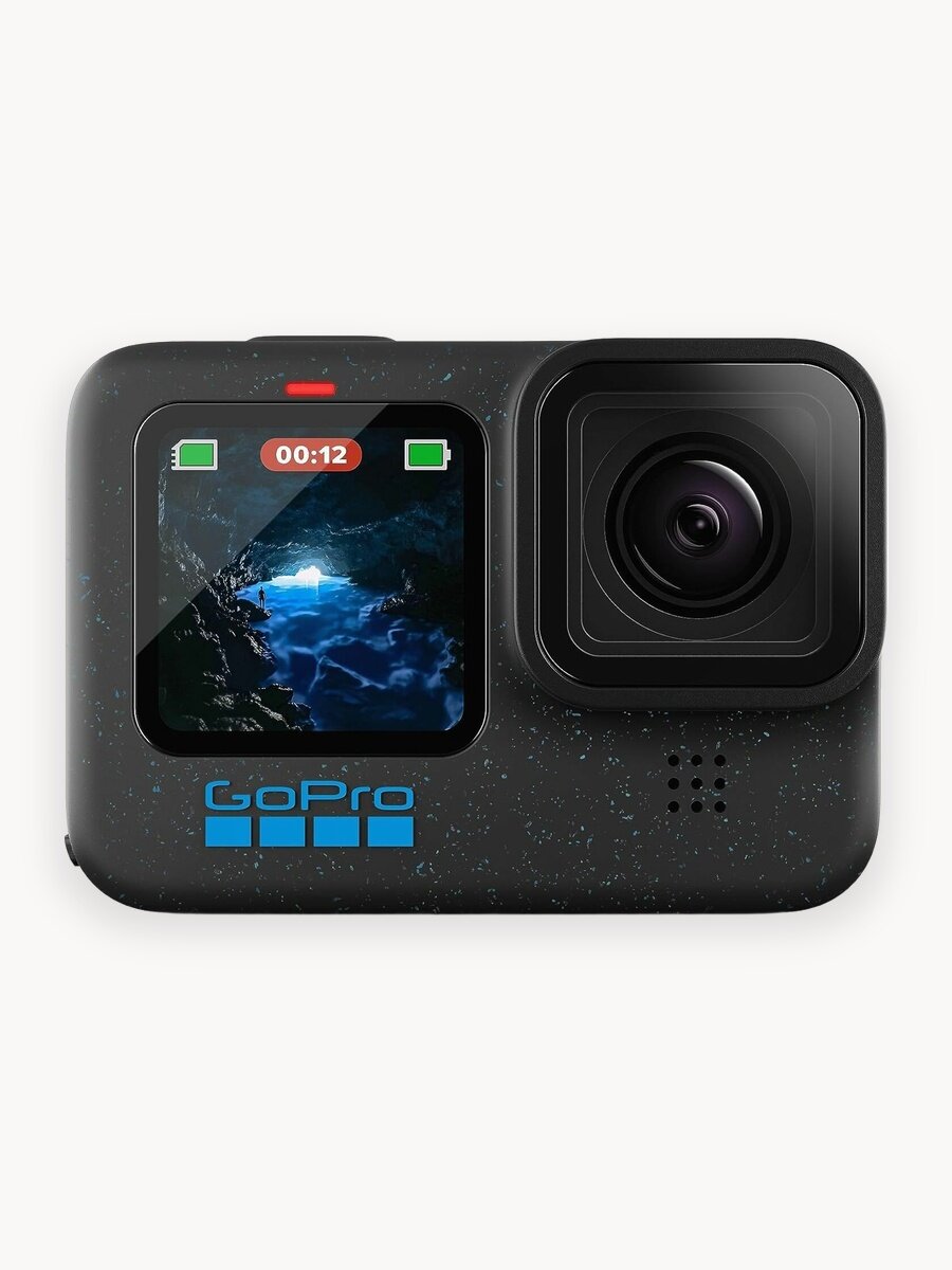 Go Pro Экшн камера 4k GoPro 12 Hero Black, водонепроницаемость, сенсорный экран, до 2,5 ч