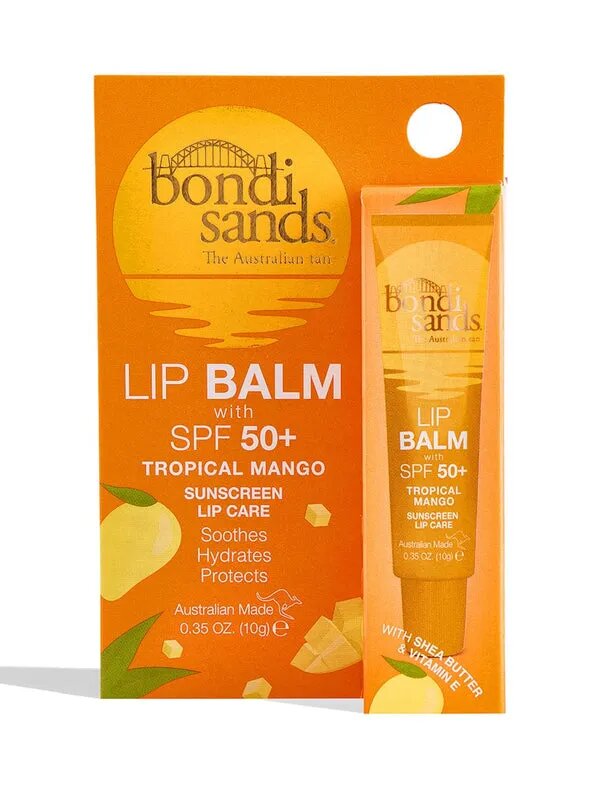 Bondi Sands Бальзам для губ SPF 50+ Lip Balm льзам для губ SPF 50+ Lip Balm Tropical Mango 10 г