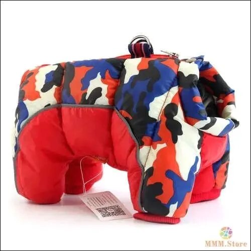 Комбинезон для собак мелких пород зимний Arnydog "Эверест" красный, 14# (L) 30 см