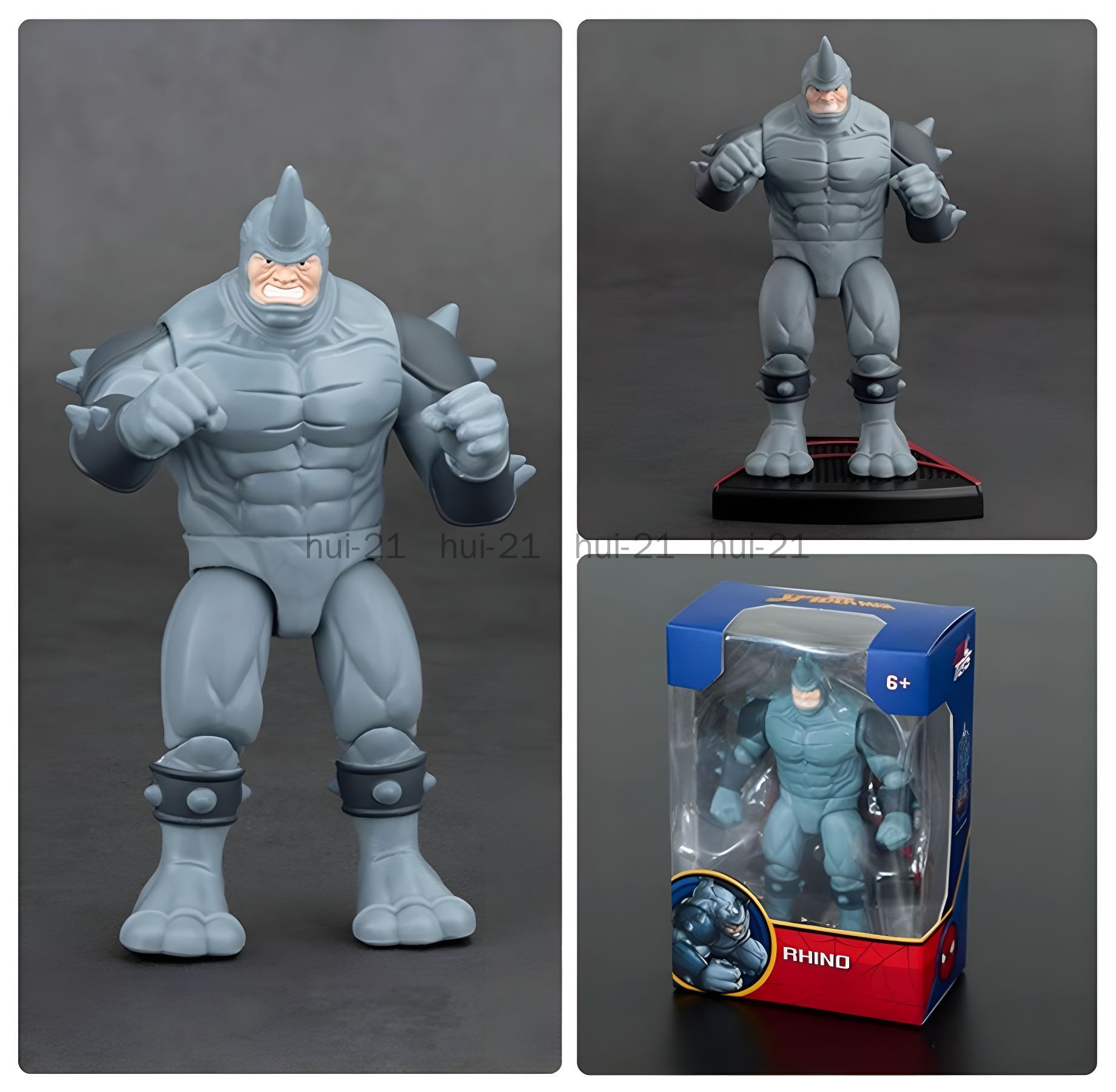 Фигурка 10 см ZD TOYS Марвел Носорог / Человек - Паук Мстители / Коллекционная Лицензионная Подвижная Игрушка