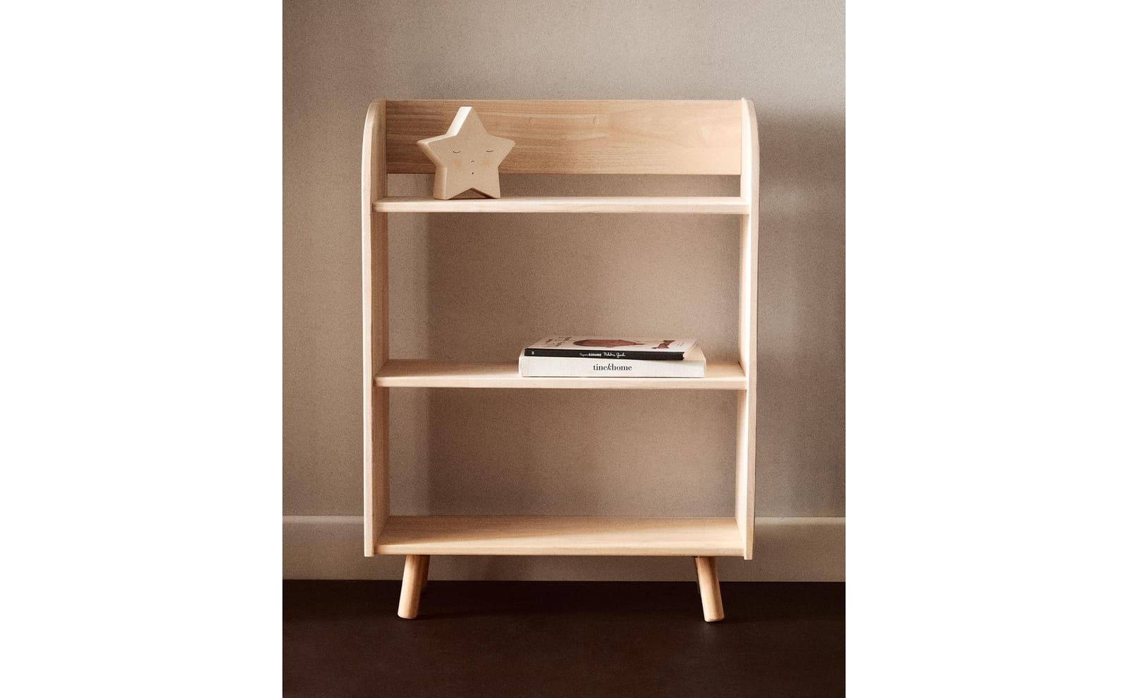 Стеллаж ZARA HOME детский стеллаж из дерева с мотивом медведя, светло-бежевый, 81 x 60 x 22 см 5625/080/052-99