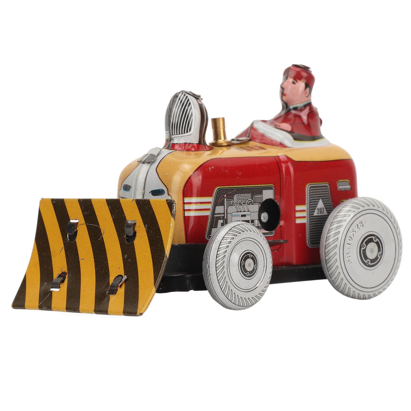 Оловянные игрушки для винтажной маленькой заводной игрушки-толкача - Оловянная игрушка в стиле ретро с механической функцией - Ностальгическое коллекционное украшение для детей и дома