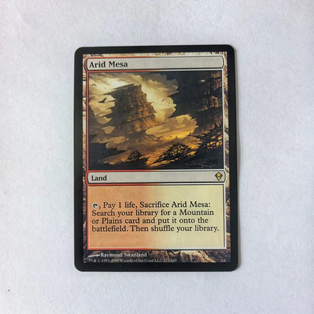 Карта Magic: The Gathering Arid Mesa, Zendikar, Земля-поисковик, Английская