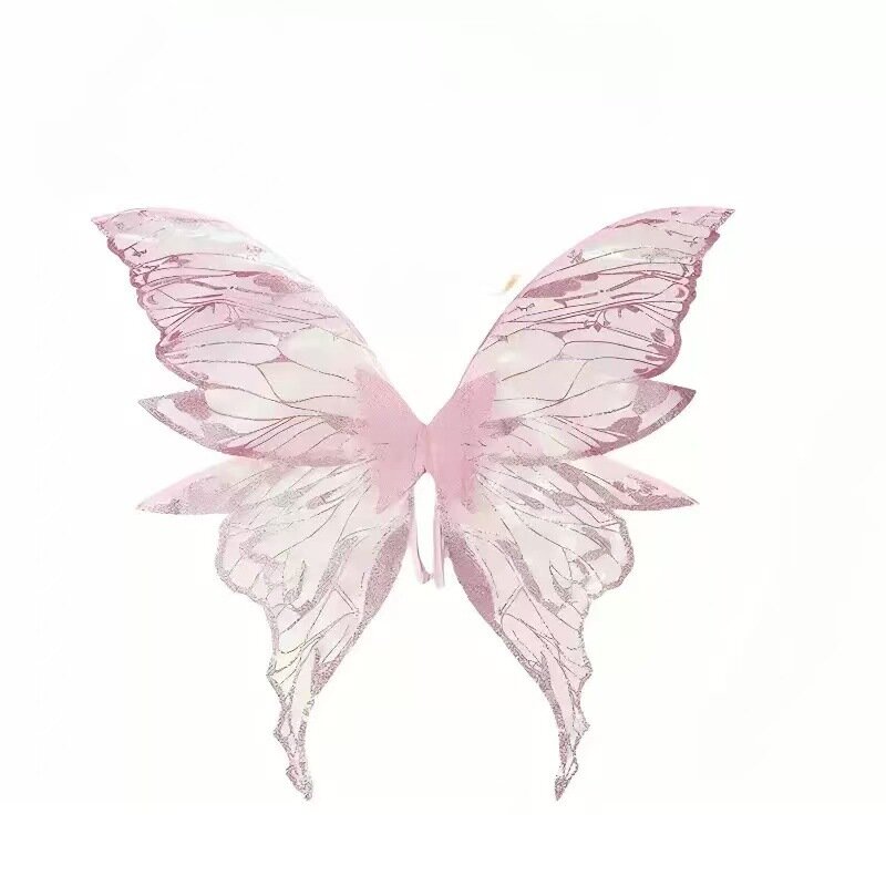 Новые большие золотые блестящие крылья бабочки являются незаменимым реквизитом для праздничных выступлений и фотосессий.