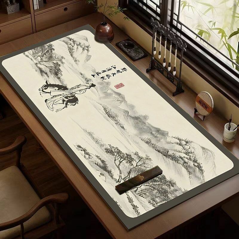 Коврик для каллиграфии в китайском стиле, изготовленный из диатомита, специально разработанный для каллиграфии и живописи в стиле дзен, впитывает воду и чернила, высококачественная скатерть в античном стиле.