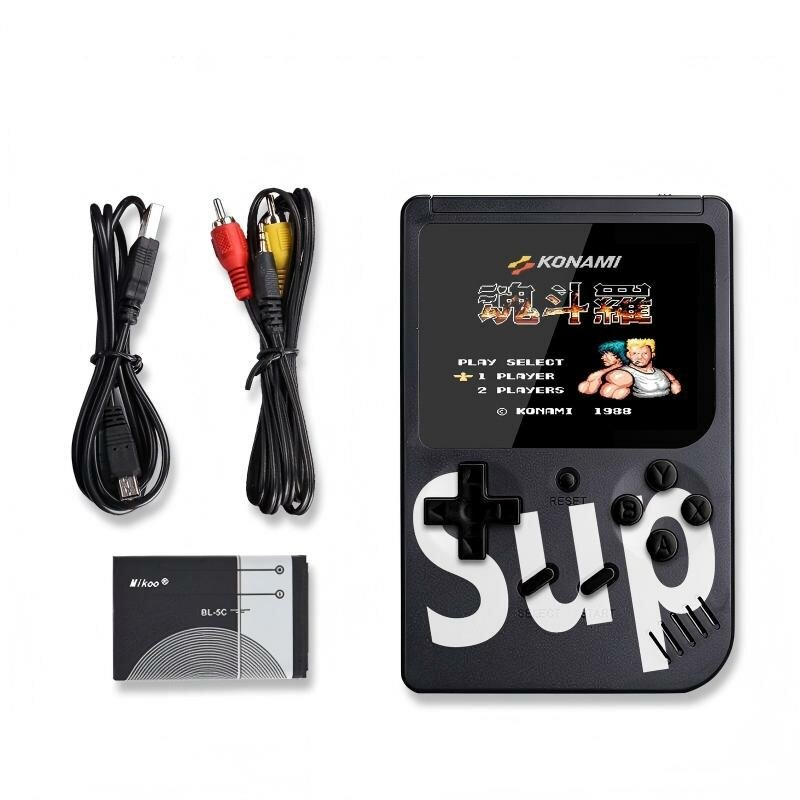 Портативная игровая приставка Sup GAME BOX 400 игр чёрный игры