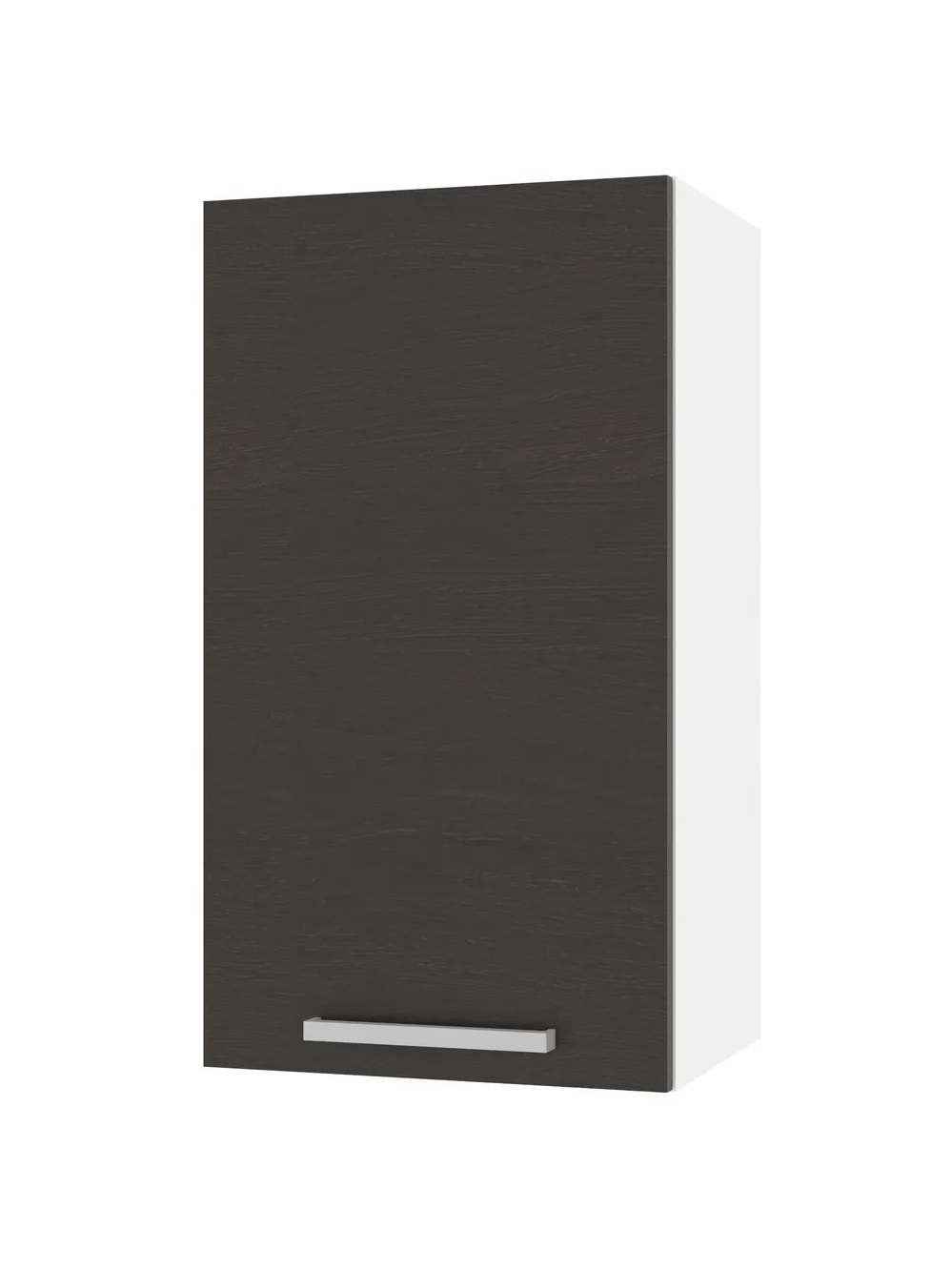 Шкаф кухонный навесной 40х30х72 см, "Полка 400" - белый/венге