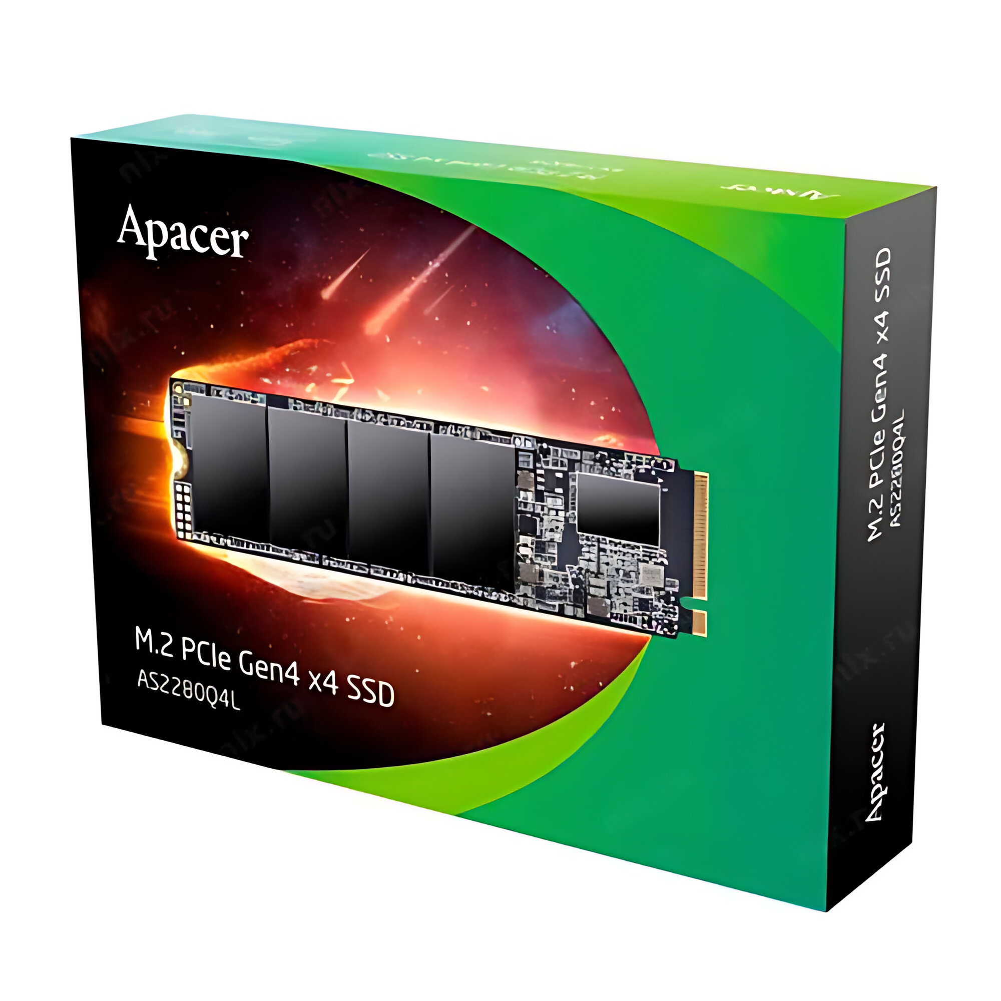 Жесткий диск SSD M.2 1Tb Apacer AS2280Q4L, 3600/3000MBs, 740000 IOPS, 3D NAND, 2280. PCI-E4.0x4 (AP1TBAS2280Q4L-1)