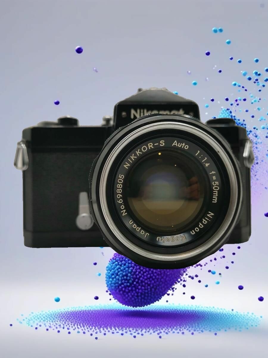 Плёночный фотоаппарат Nikomat FT + nikkor-s 50mm 1/1.4 реставрация