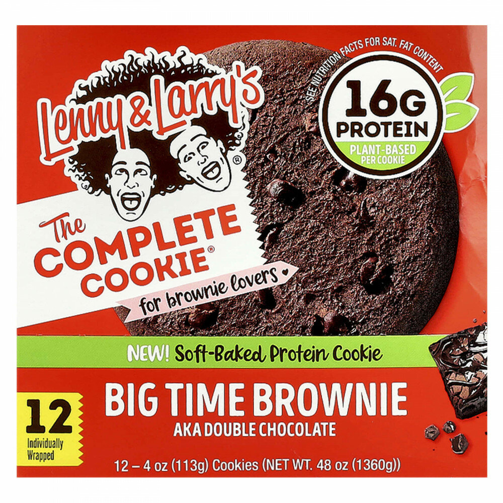 Lenny & Larry's, The Complete Cookie®, Big Time Brownie, 12 видов печенья, 113 г (4 унции)