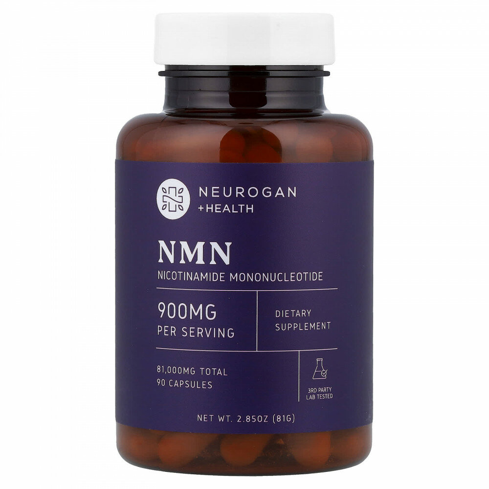 Neurogan Health, NMN, 900 мг, 90 капсул, 81 г (2,85 унции)