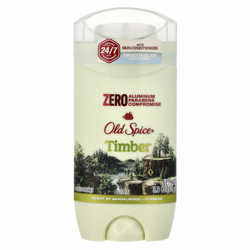 Old Spice, дезодорант, древесина, сандаловое дерево и кипарис, 85 г (3 унции)