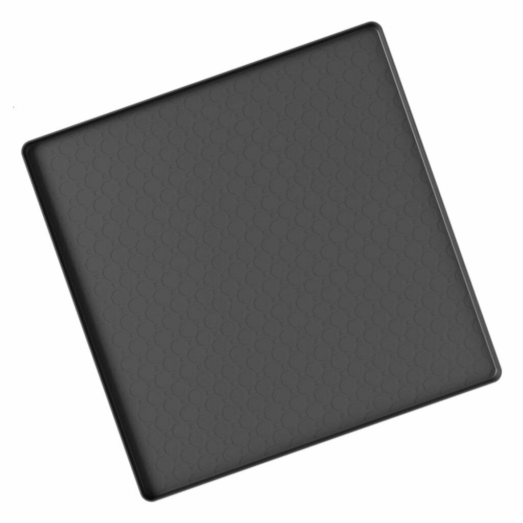 Силиконовый коврик для бытовой техники, Черный - Мелкий сотовый узор