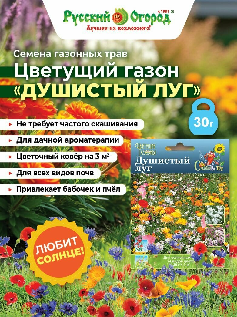 Семена газонные травы Душистый луг