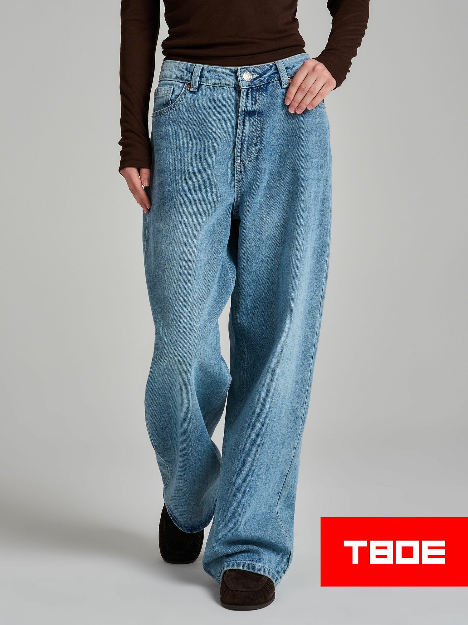 Джинсы багги 