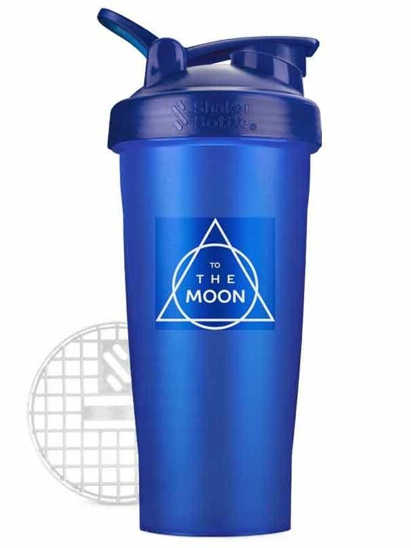 Shaker Bottle Шейкер пластиковый с логотипом To The Moon (700 мл.) (Синий)