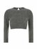 Свитер Jil Sander Cropped ribbed-knit sweater, размер 42, , серый