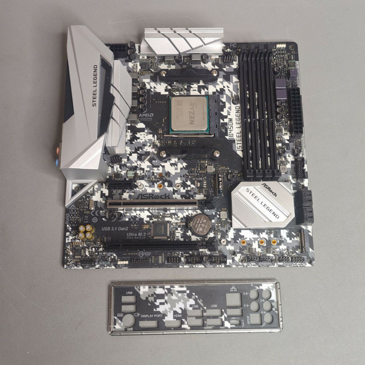 Комплект мат. плата ASRock B450M STEEL LEGEND + R3 3200G