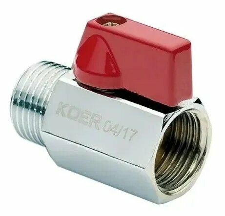 Кран "мини" KOER KR.401 - 1/2 ГШБ; Шаровой клапан; Шаровой кран