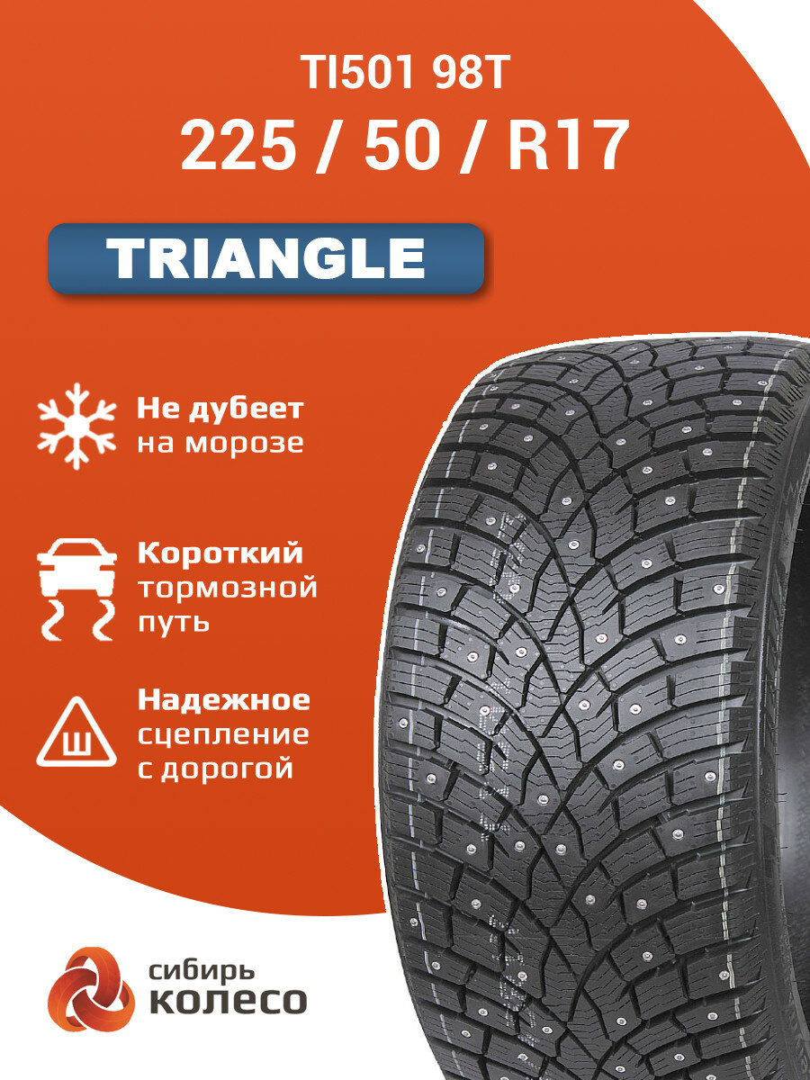 225/50R17 Triangle TI501 98T шип